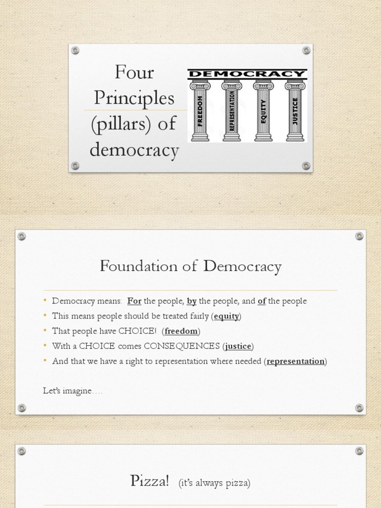 Four Principles Pillars of Democracy | PDF