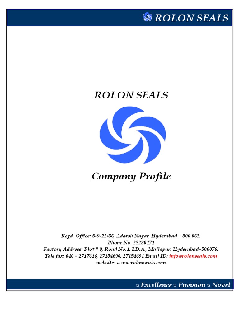 ROLON SEALS - Company Profile | PDF