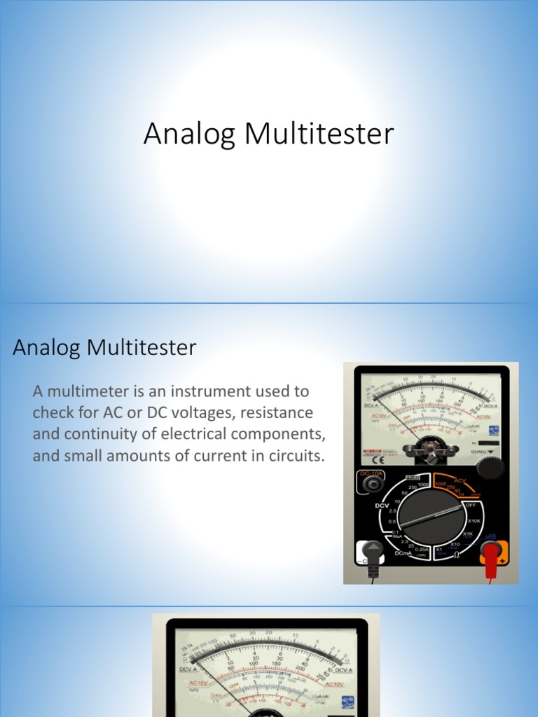 Analog and Digital Multitester | PDF | Home & Garden | Science ...