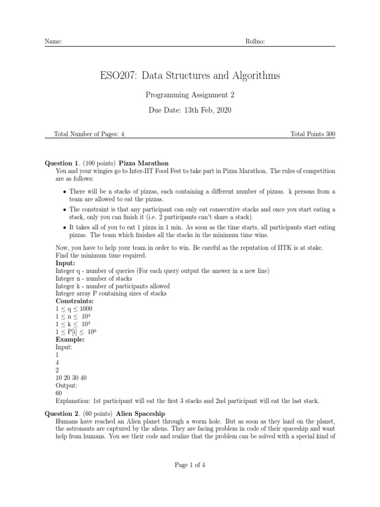 Data Structures & Algorithms Assignment | PDF | Teaching Methods & Materials