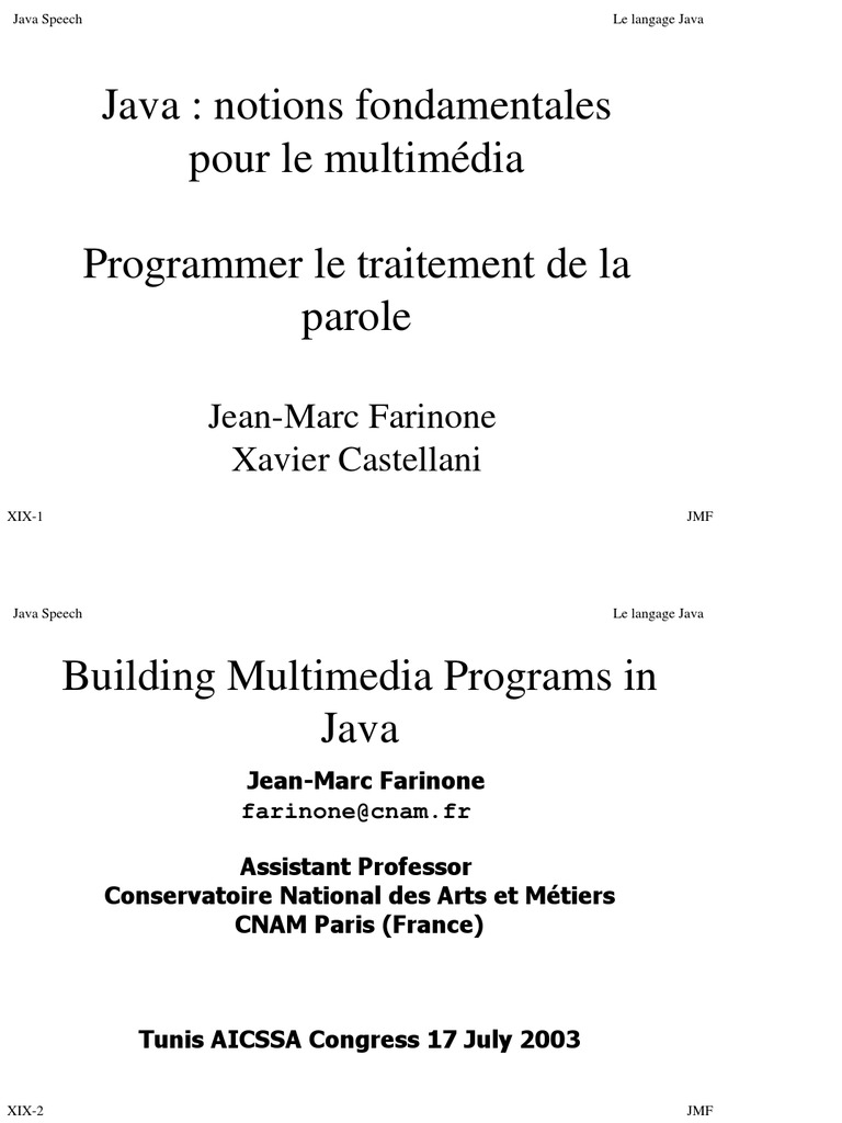 Java Speech | PDF | Class (Computer Programming) | Java (Programming ...