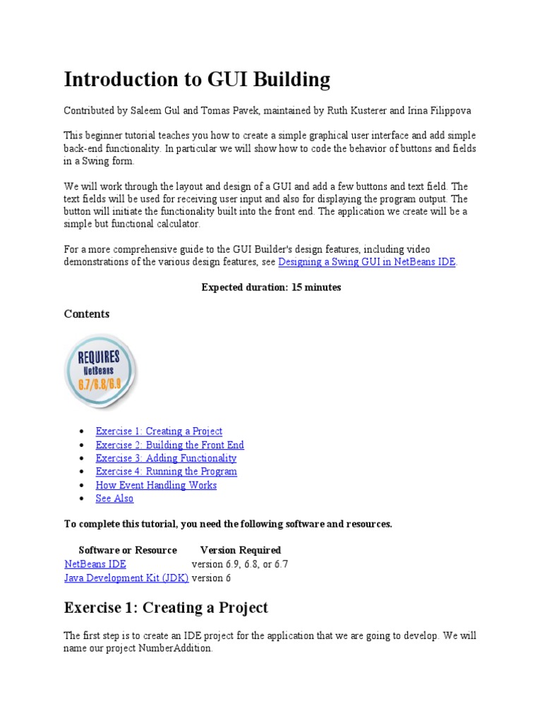 Build GUI Calculator in NetBeans | PDF | Button (Computing) | Graphical User Interfaces