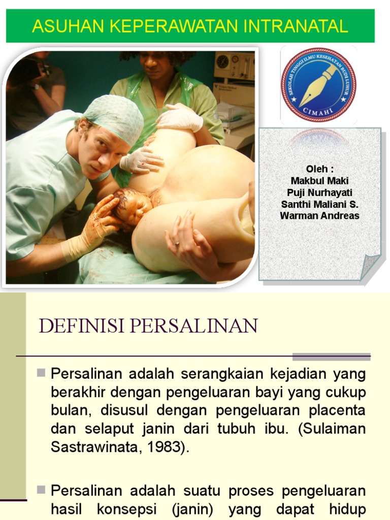 Panduan Asuhan Keperawatan Intranatal | PDF | Pengembangan Diri ...