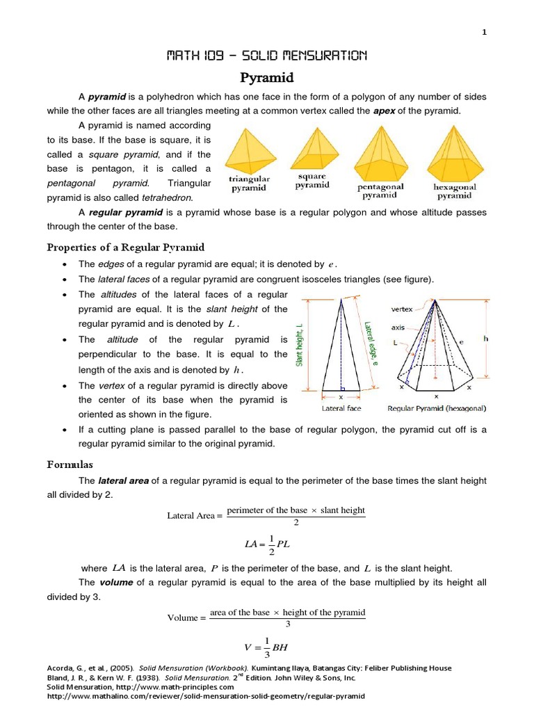 Perimeter Of A Regular Pyramid