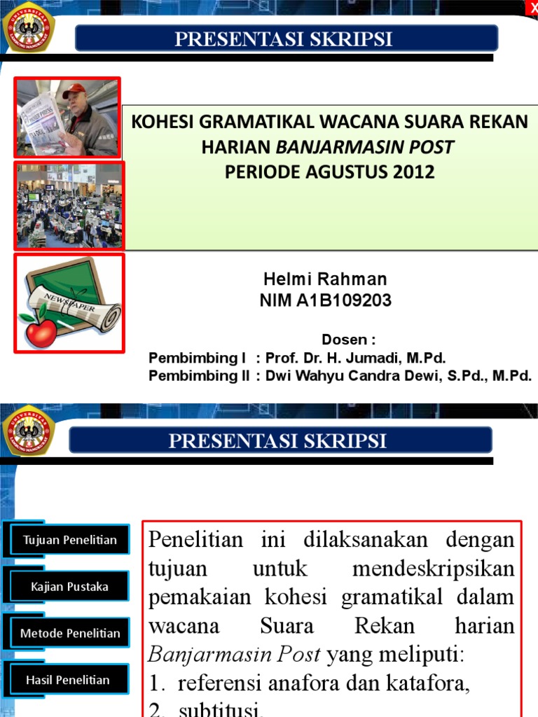 Presentasi Skripsi | PDF | Seni & Disiplin Bahasa | Kajian Bahasa Asing