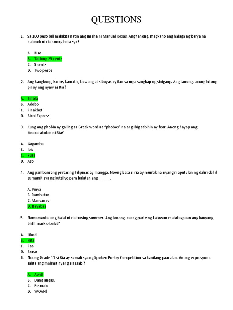 Debut Questions | PDF