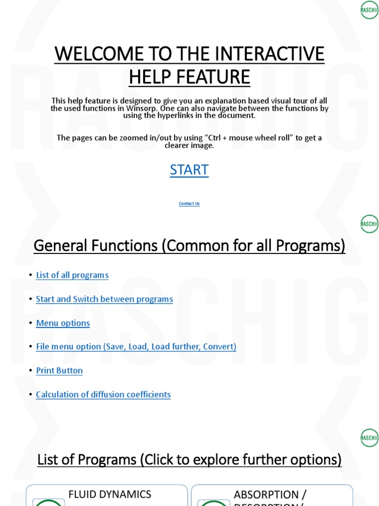Winsorp Interactive Help Guide | PDF