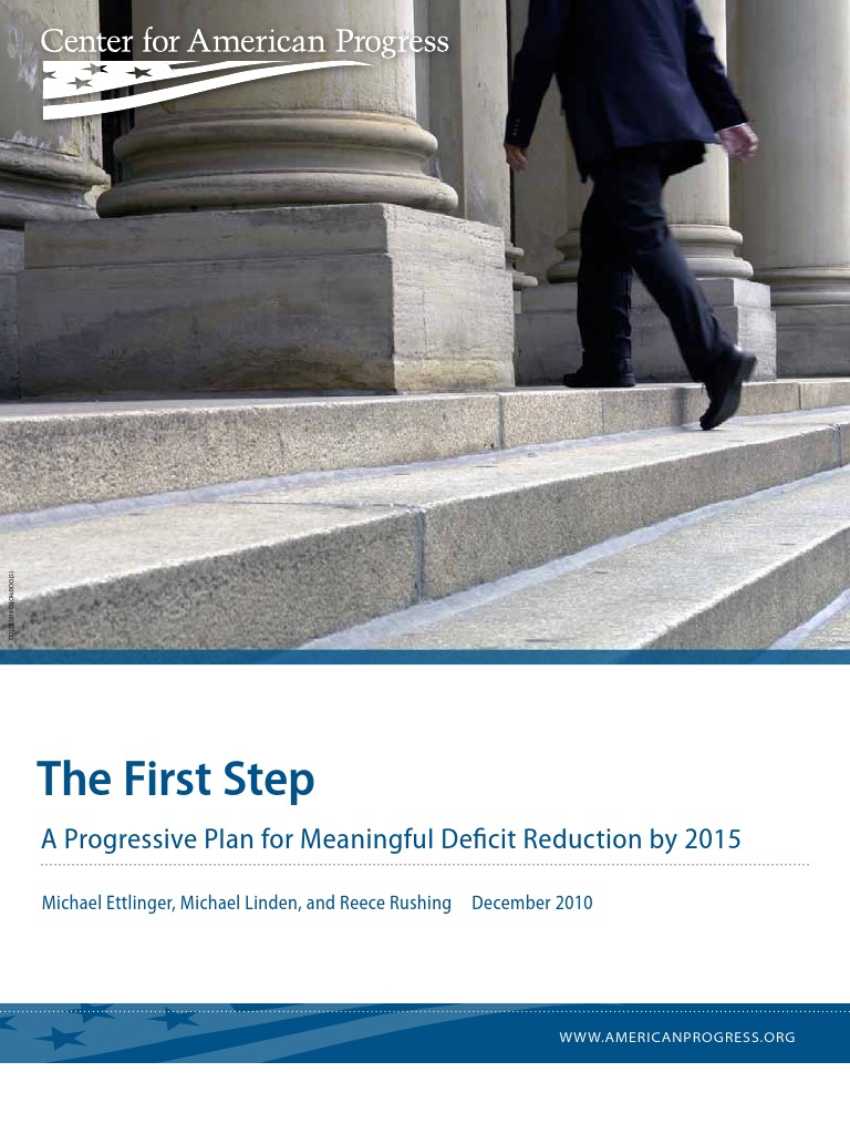 The First Step: A Progressive Plan For Meaningful Deficit Reduction by ...
