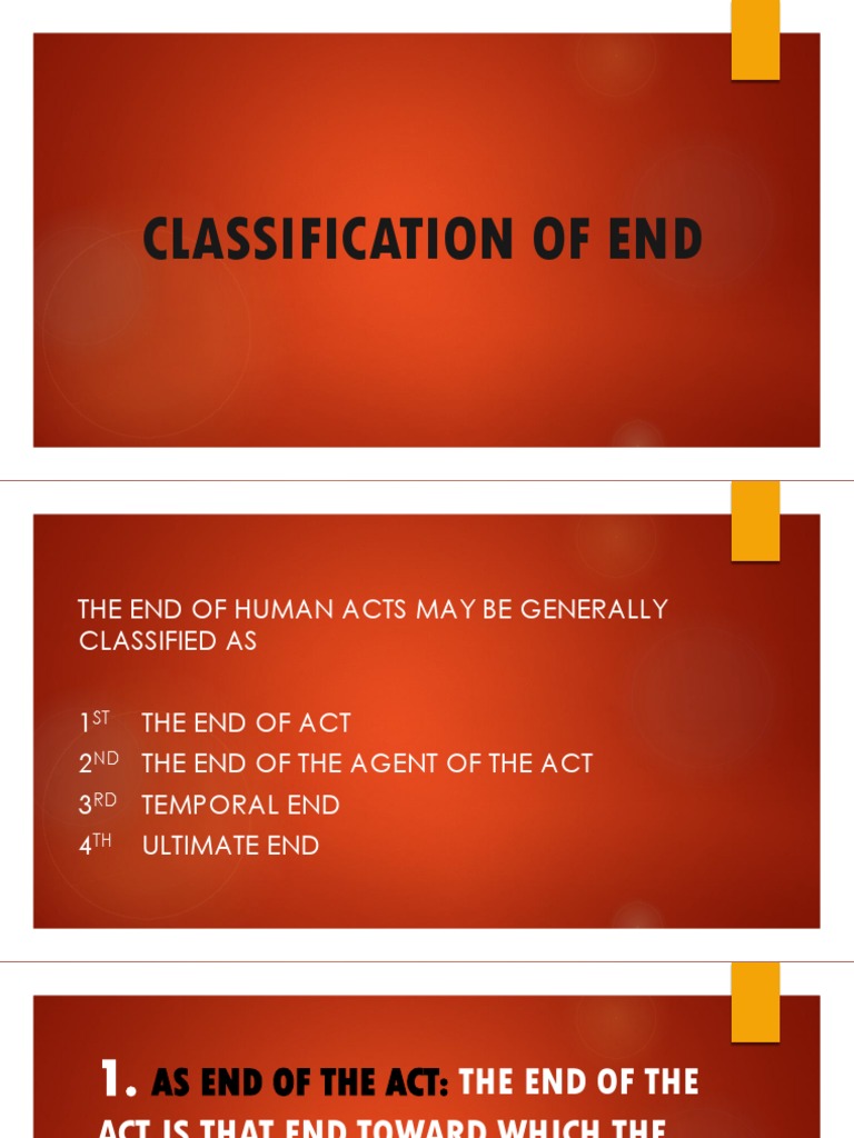 Classification of End | PDF | Politics