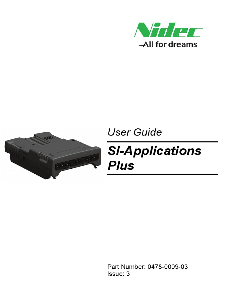 SI-Applications Plus User Guide English Issue 3 (0478-0009-03 ...