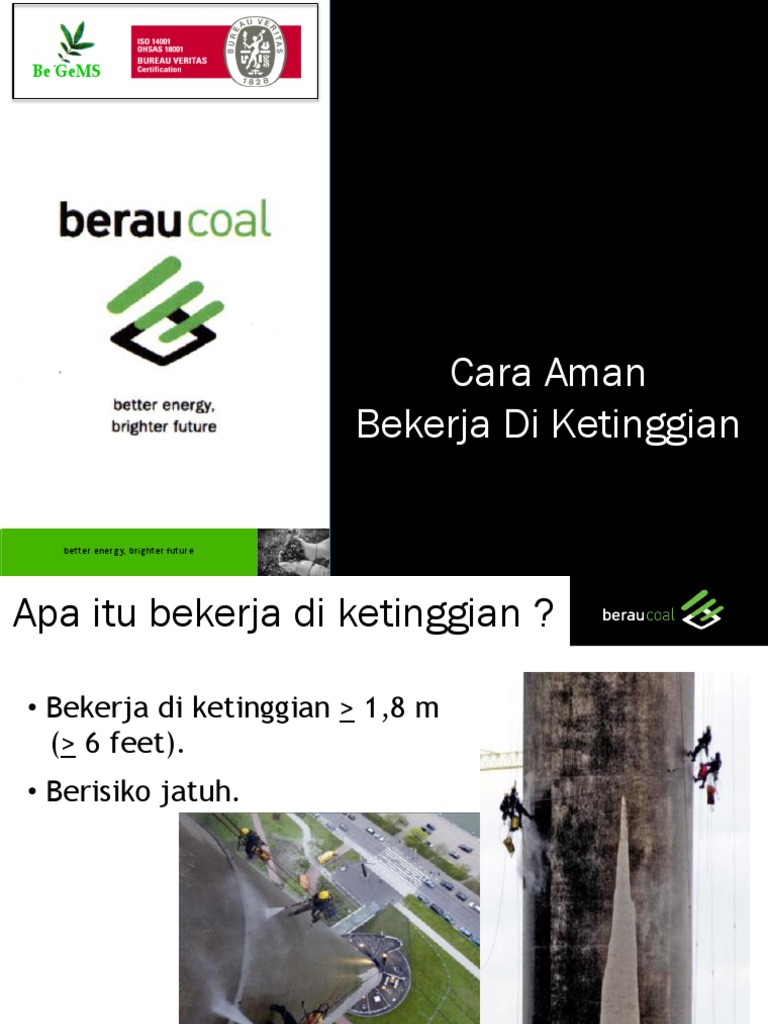 Prosedur Aman Bekerja Di Ketinggian Pdf