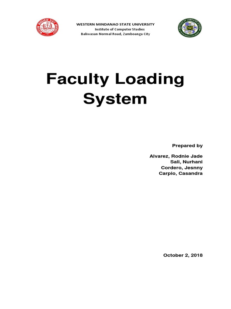 Faculty Loading System SRS | PDF | Computers | Technology & Engineering