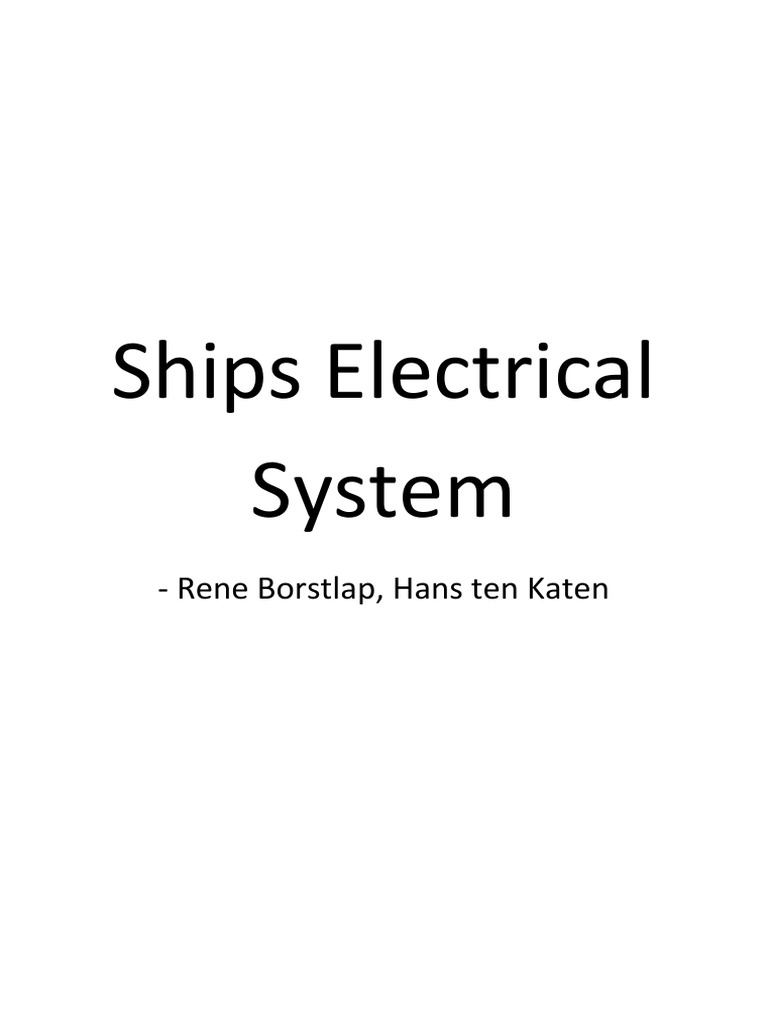 Ships Electrical System | PDF | Technology & Engineering