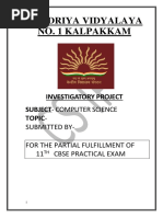 Class 12 - English Project | PDF