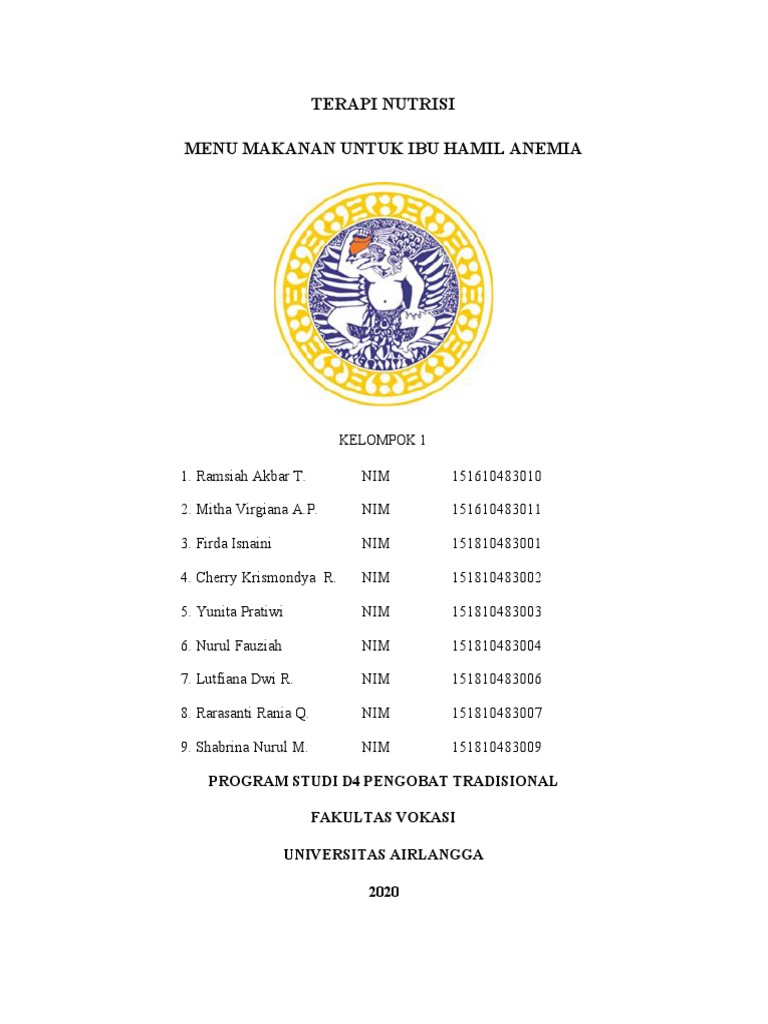 Menyusun Menu Bumil Anemia PDF | PDF
