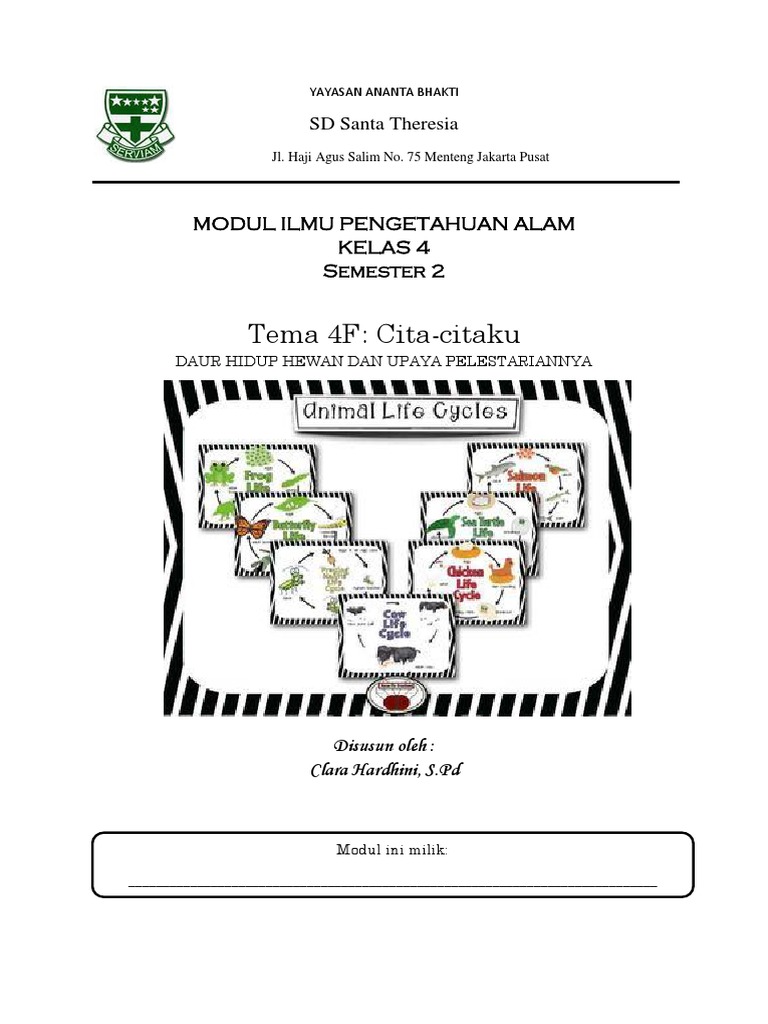 Modul IPA Kelas 4 Tema 4F | PDF