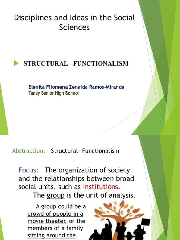 Diss Structural Functionalism Theory | PDF