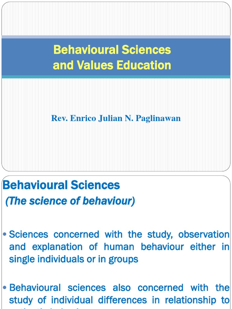 Behavioural Science | PDF