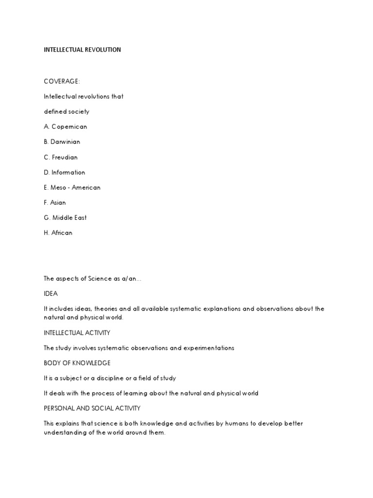 Intellectual Revolution | PDF