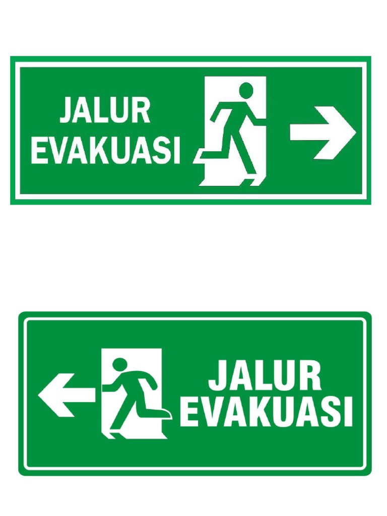 Logo Jalur Evakuasi | PDF
