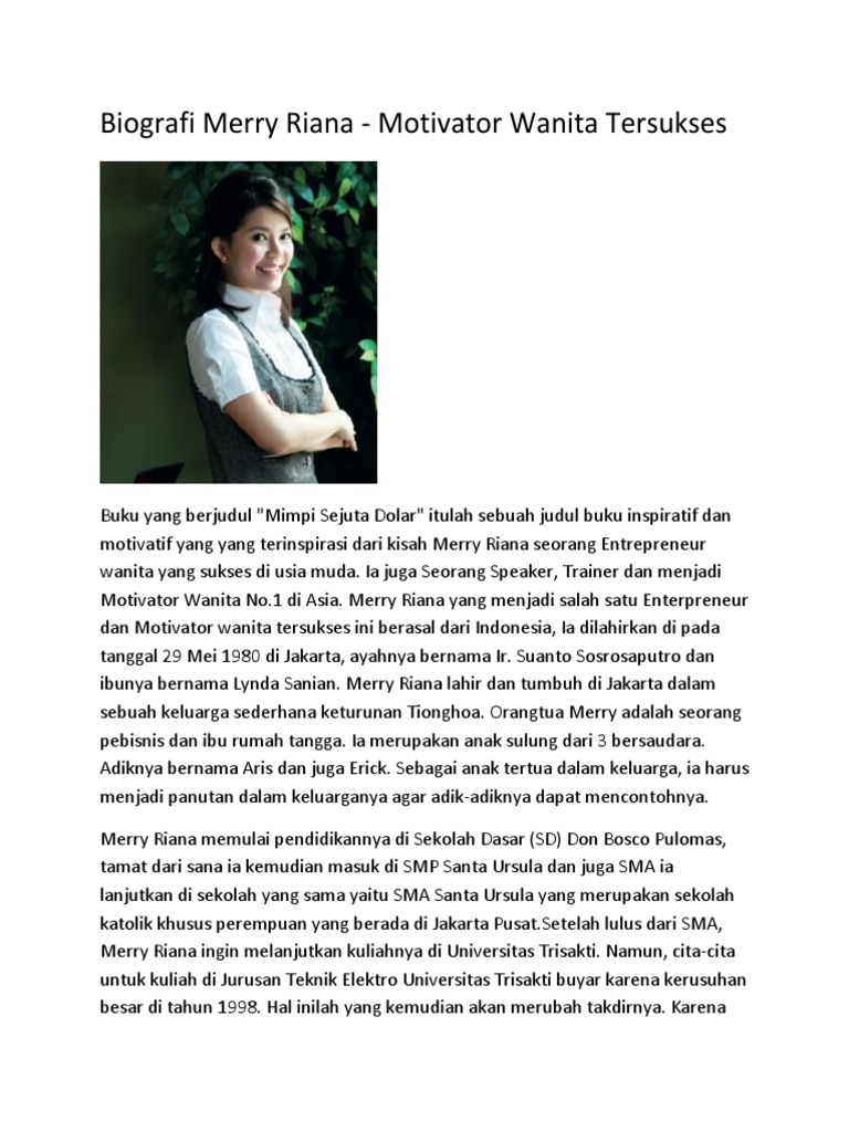 Biografi Merry Riana | PDF