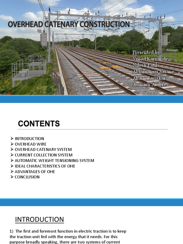 Design and Operation of Overhead Contact Systems for Electric Railways ...