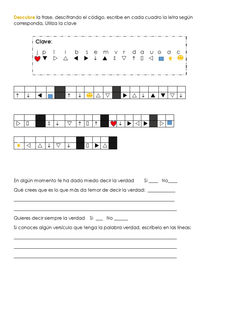 Actividades para El Valor de La Veracidad | PDF