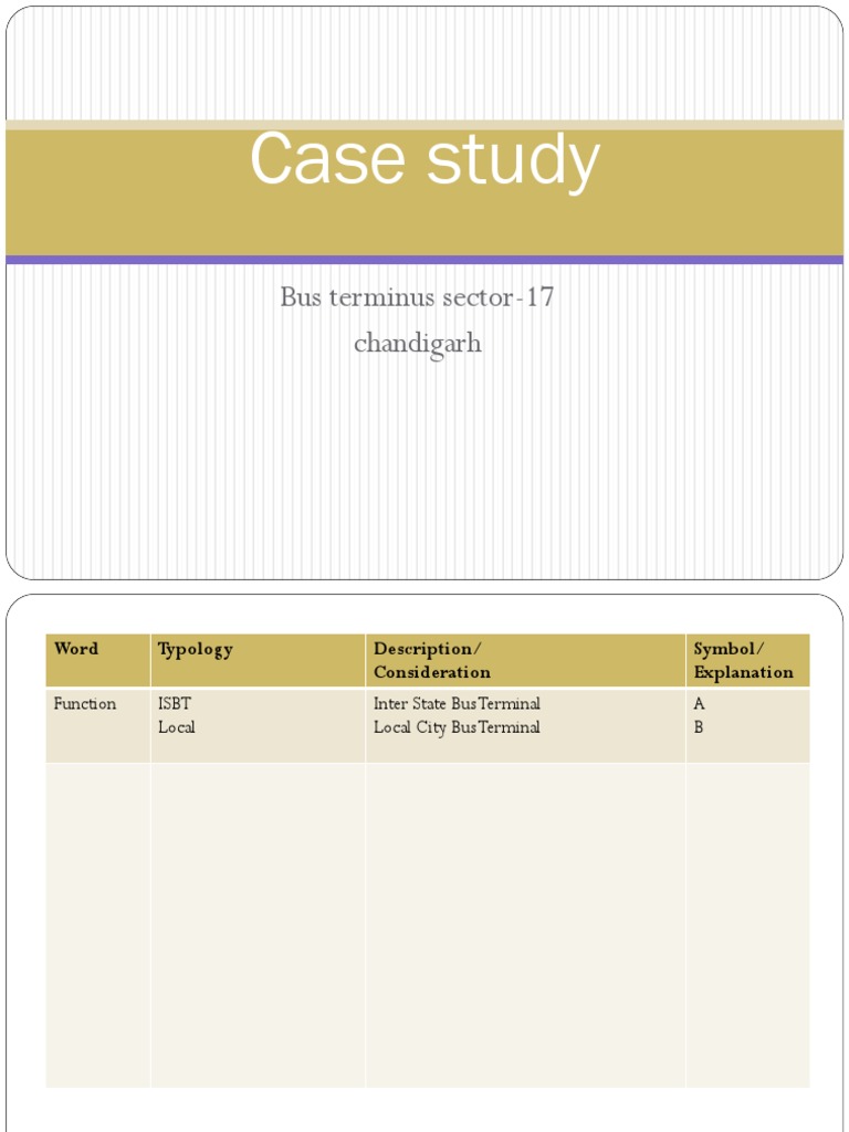 Case Study Bus Terminus | PDF