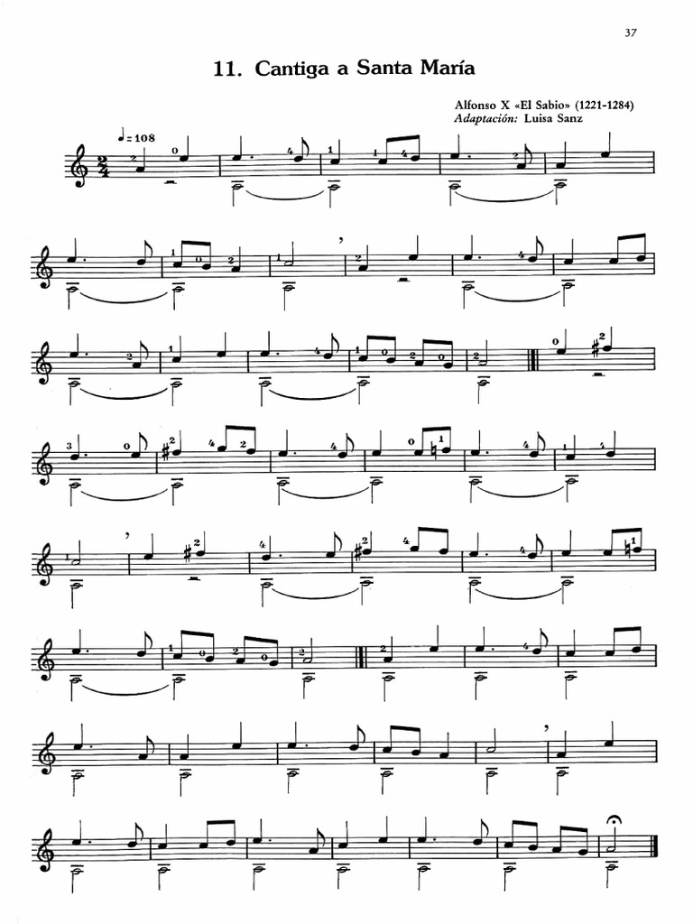 Cantiga A Santa María | PDF