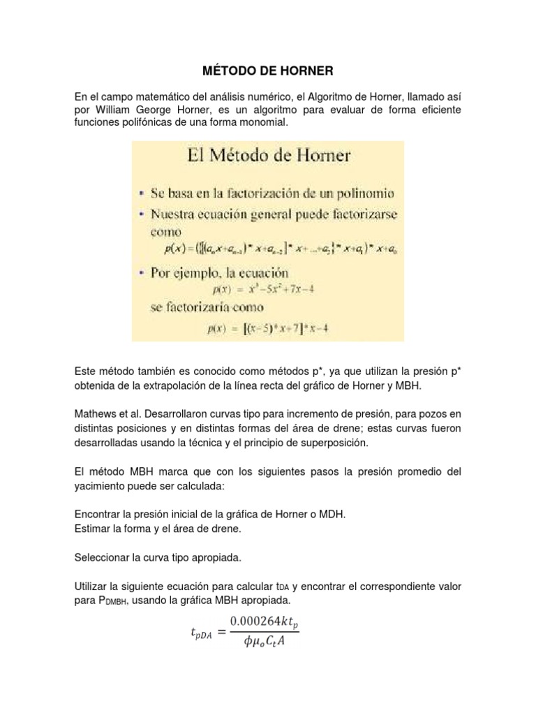 Dokumen - Tips - Metodo de Horner 5710f4408bb3c | PDF