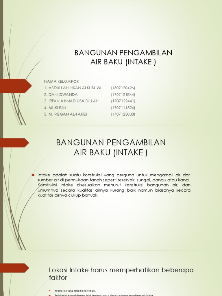 Desain Bangunan Intake Air Baku | PDF | Griya & Taman | Seni