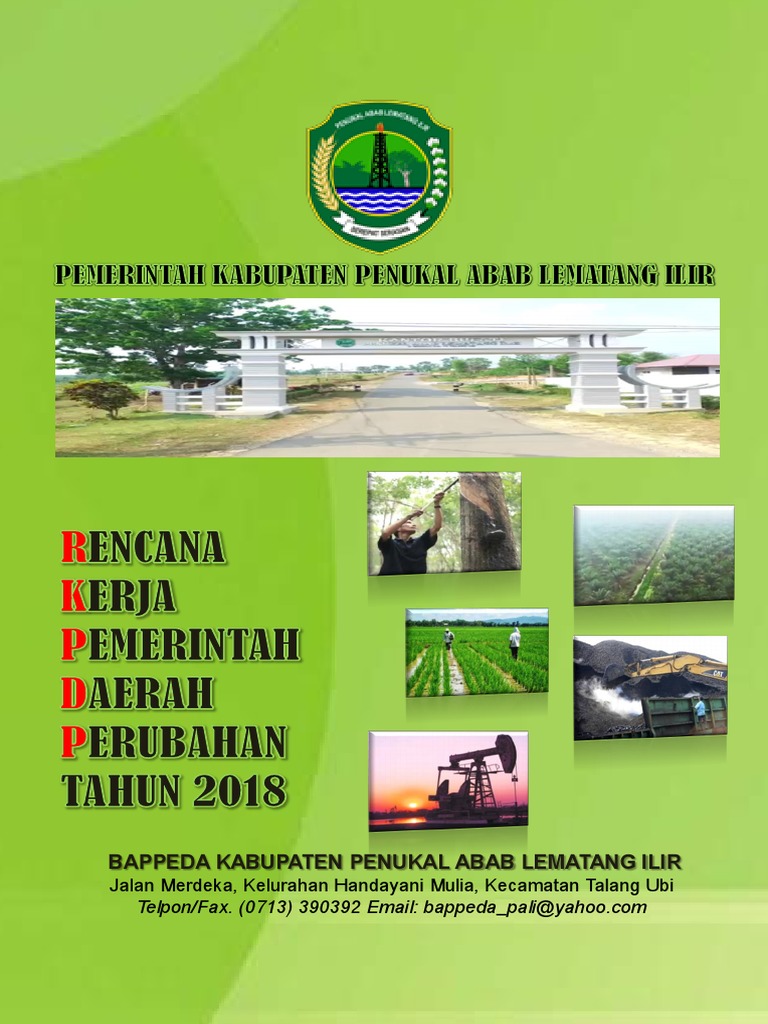 Dokumen RKPD Perubahan 2018 PDF | PDF