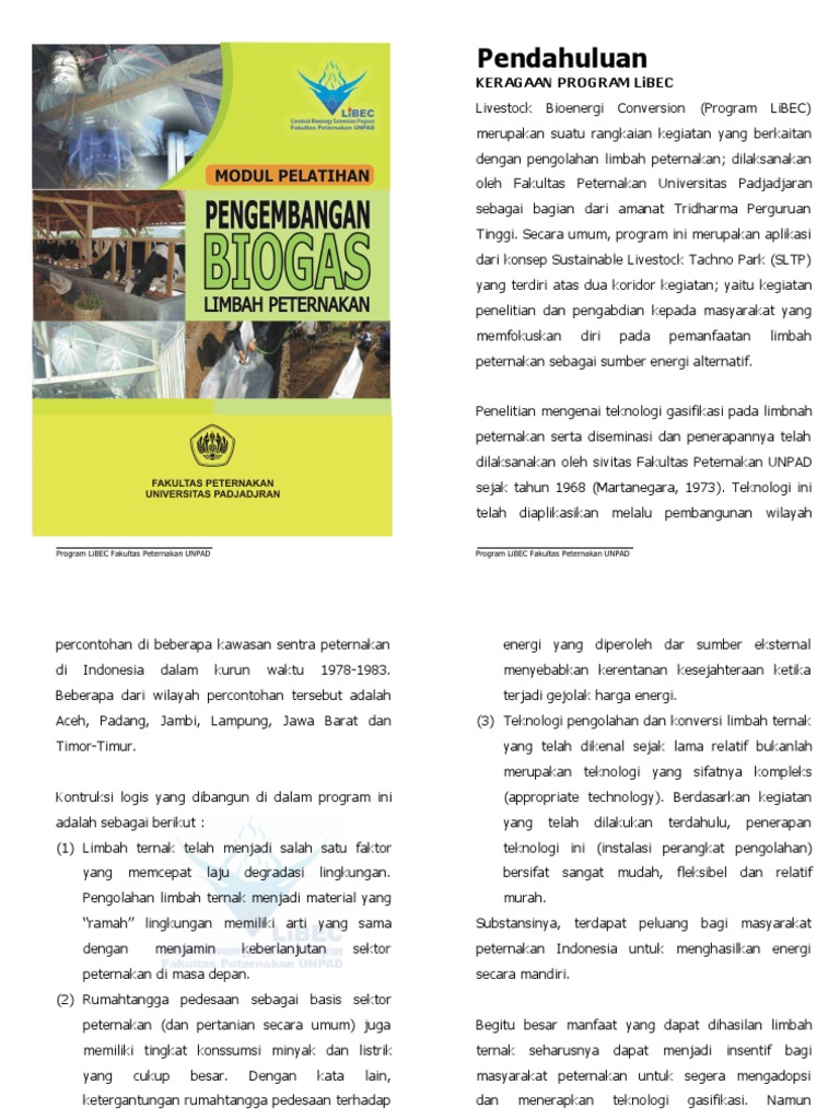 Program LiBEC: Energi dari Limbah Ternak | PDF