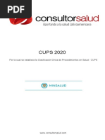 Codigos CUPS Consulta | PDF