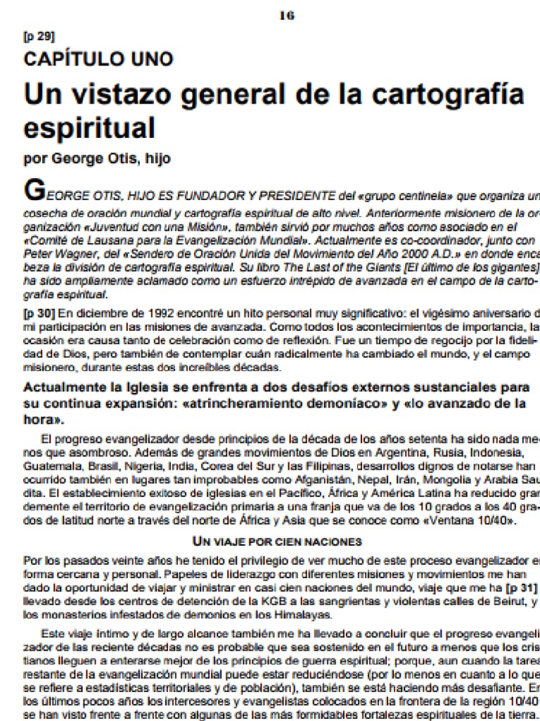 Cartografía George Otis JR | PDF