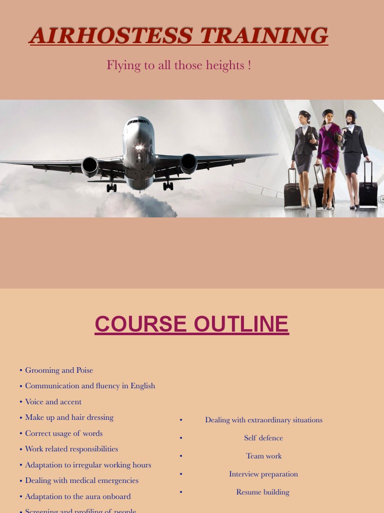 Air Hostess Training PDF | PDF
