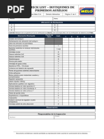 Bitácora de Botiquín de Primeros Auxilios | PDF | Materiales | Equipo ...