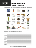 Desert Island Survival Activity Plan | PDF | Treasure | Nature