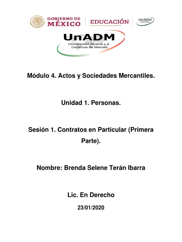 M4 U1 S1 Brti | PDF | Derecho