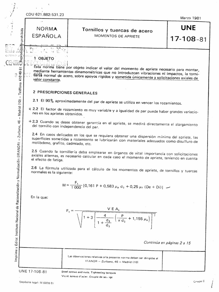 Une 17108 1981 PDF | PDF