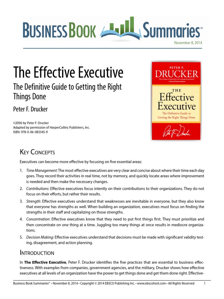 The Effective Executive Summary PDF | PDF