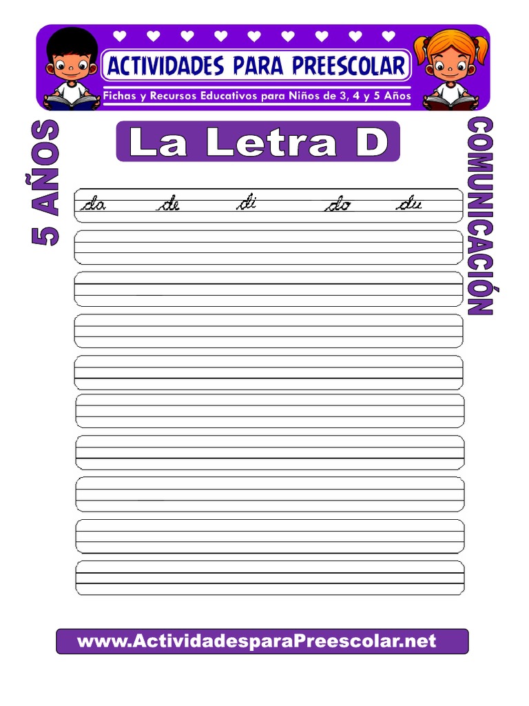 La-Letra-D-para-niños-de-5-años | PDF