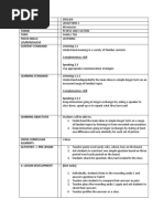 PPP Lesson Plan | PDF | Learning | Lesson Plan