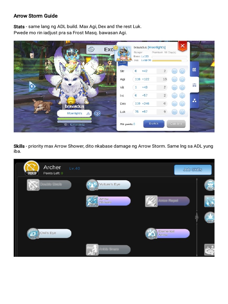 Arrow Storm Ranger Build Guide | PDF