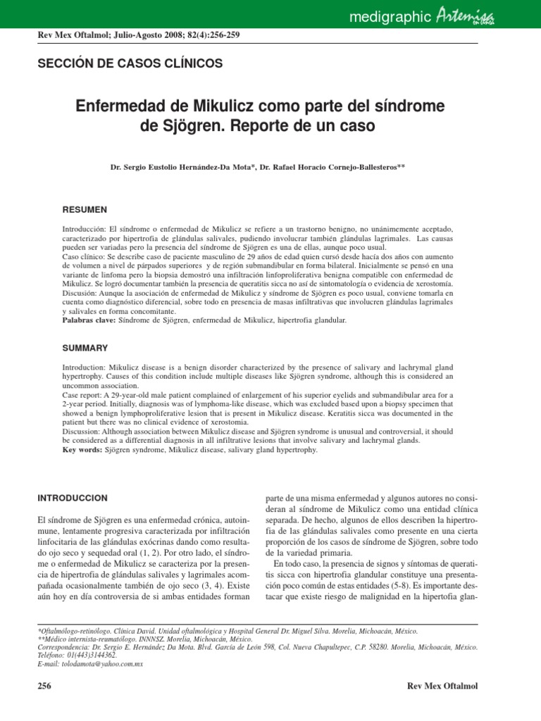 Sindrome de Mikulicz | PDF