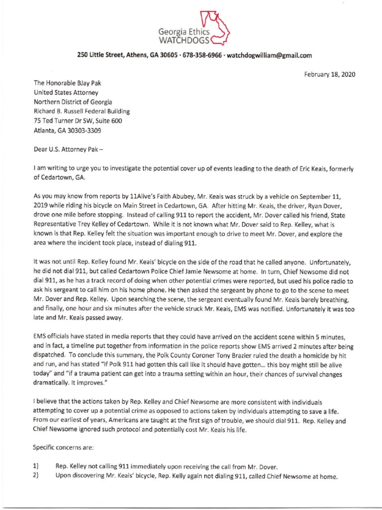 Ga. Watchdog Group Requests Federal Prosecutor Assigned To Polk County ...