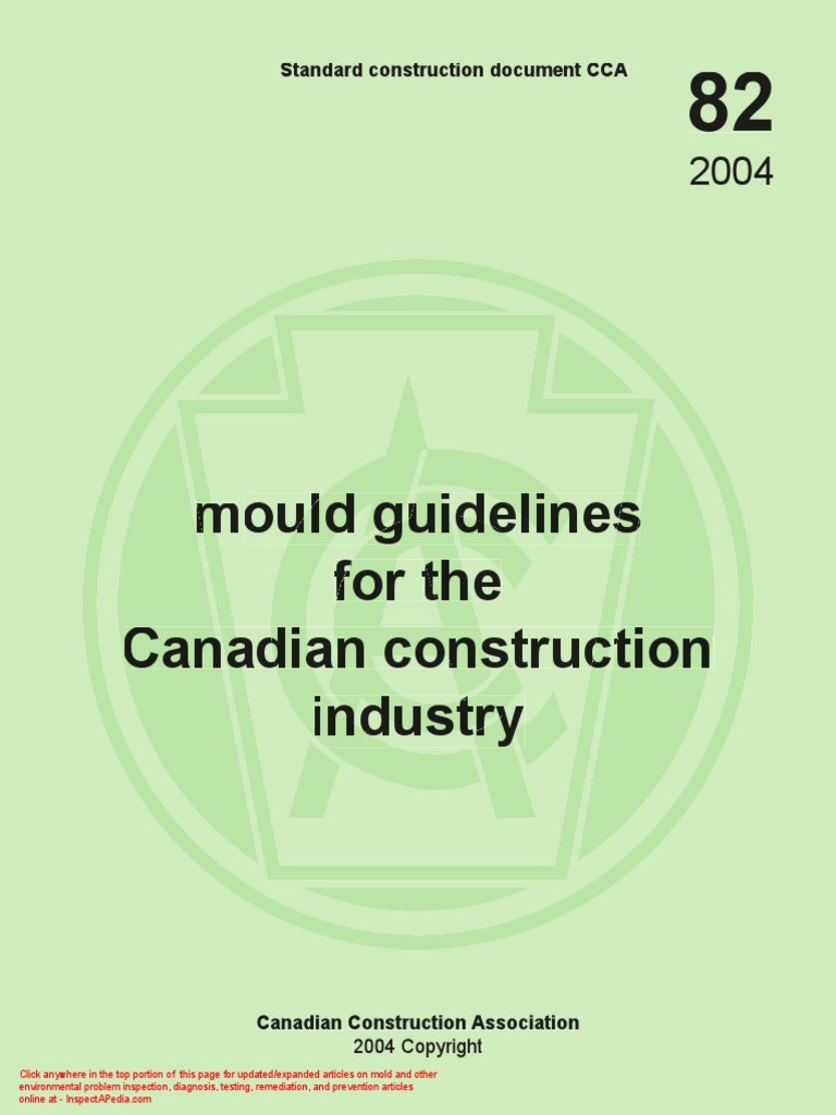 Mould Guidelines for Canadian Construction | PDF