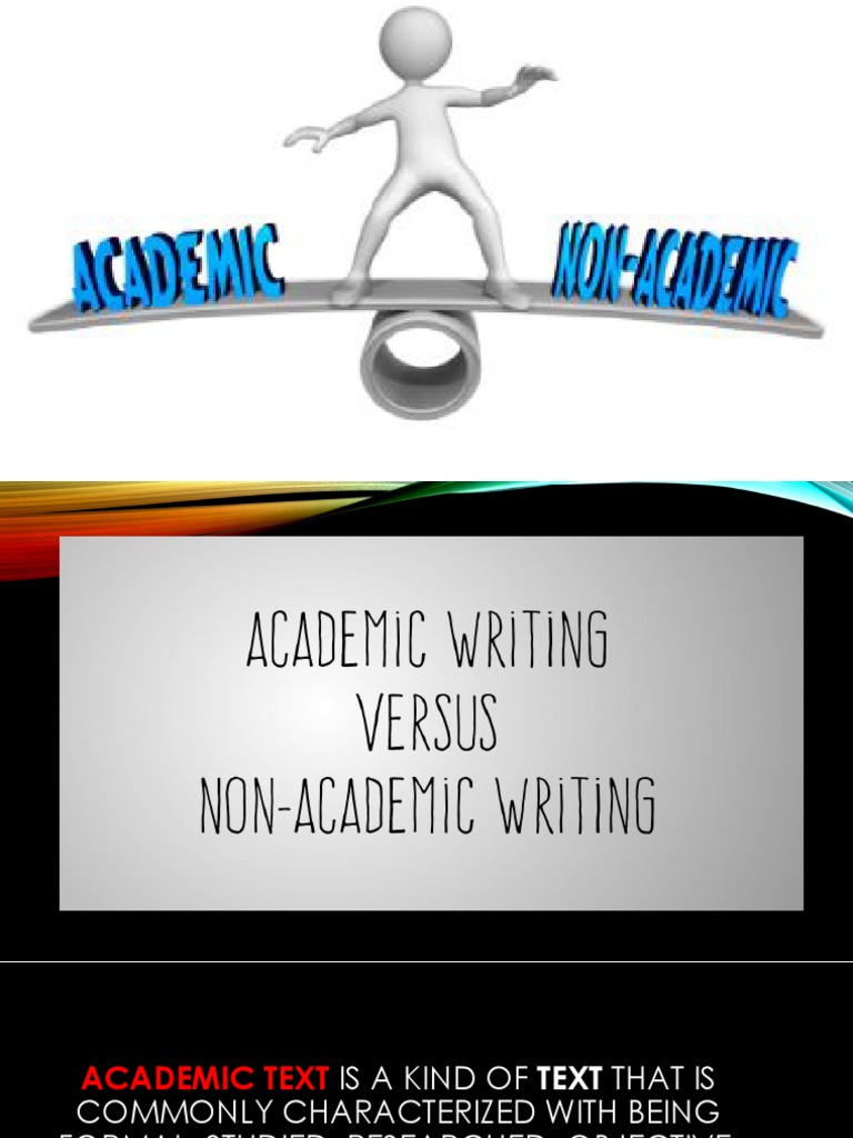 Academic Text Vs Non Academic Text | PDF