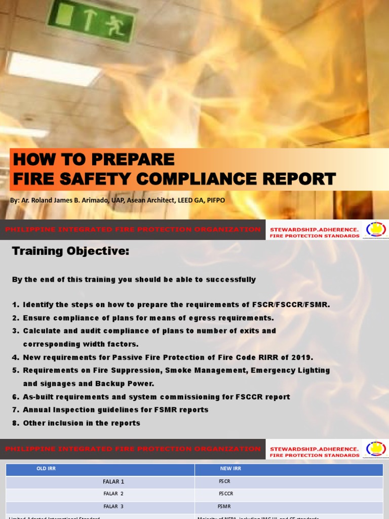 HOW TO PREPARE FIRE SAFETY COMPLIANCE REPORT | PDF