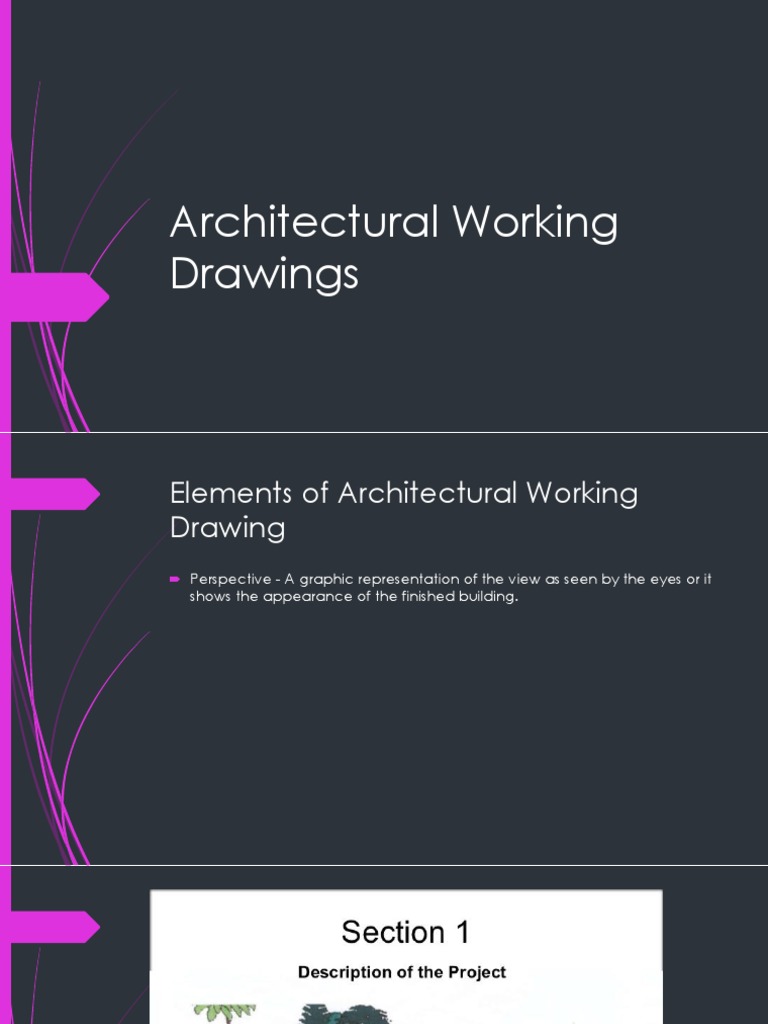 Architectural Working Drawings | PDF